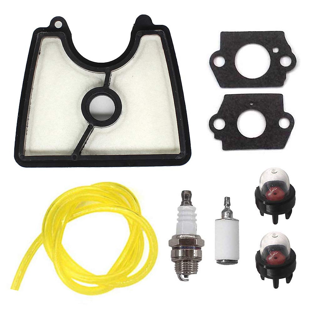 AISEN Tune Up Kit for 545112101 Husqvarna 125B 125BX 125BVX 28CC 170 MPH Leaf Blower Air Filter Fuel Line Spark Plug