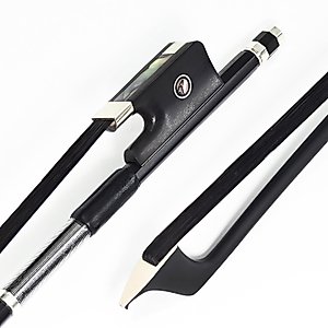 VINGOBOW 4/4 Size Black Horsehair Carbon Fiber Cello Bow