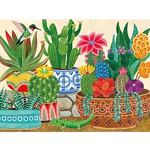 Ceaco - Succulents Collection - Stephanie's Succulents - 300 Piece Oversized Jigsaw Puzzle