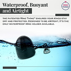 Ring Thing® - Ring holder for jewelry, portable ring case, ring organizer, ring storage, waterproof compact portable ring jewelry holder, organizer for stacking rings (Black Onyx)