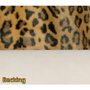 Vinyl Upholstery Leopard Tobacco Fabric Fake Leather / 54" Wide/Sold by The Yard