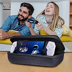 Hesupy Carrying Case for PlayStation Portal, Portable Travel Storage Bag Protective Hard Shell Cover Protector for PS Portal Gaming Handheld Drop Resistant EVA Case