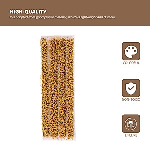 YARNOW 1 Set Static Grass Model Wheat Field Railway Artificial Grass Strip Miniature Grass Tuft Terrain Model for DIY Diorama Scenery