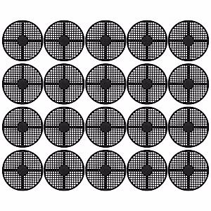 HANABASS 20 pcs Plastic Drainage Bonsai Office from Gaskets Away Screens Bottom Flowing Net Mats Size Loss Pot Pad Breathable Plant Keep Garden with M Planter for Soil Patio Home Hollow