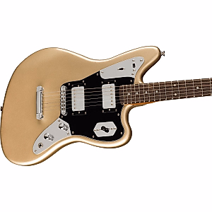 Squier Contemporary Jaguar ST Electric Guitar, with 2-Year Warranty, Shoreline Gold, Laurel Fingerboard, Black Pickguard