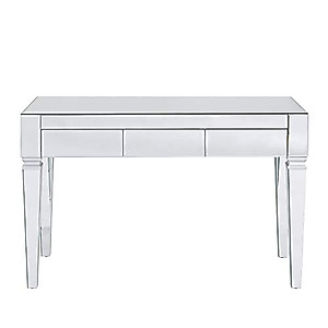SEI FURNITURE Darien Mirrored Desk, Silver
