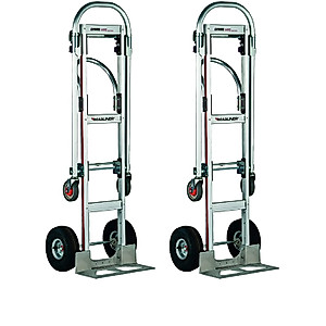 Magliner GMK81UA4 Gemini Sr Convertible Hand Truck, Pneumatic Wheels, 500 lbs Load Capacity, 61" Height, 55-3/4" Length x 21" Width (Twо Расk)
