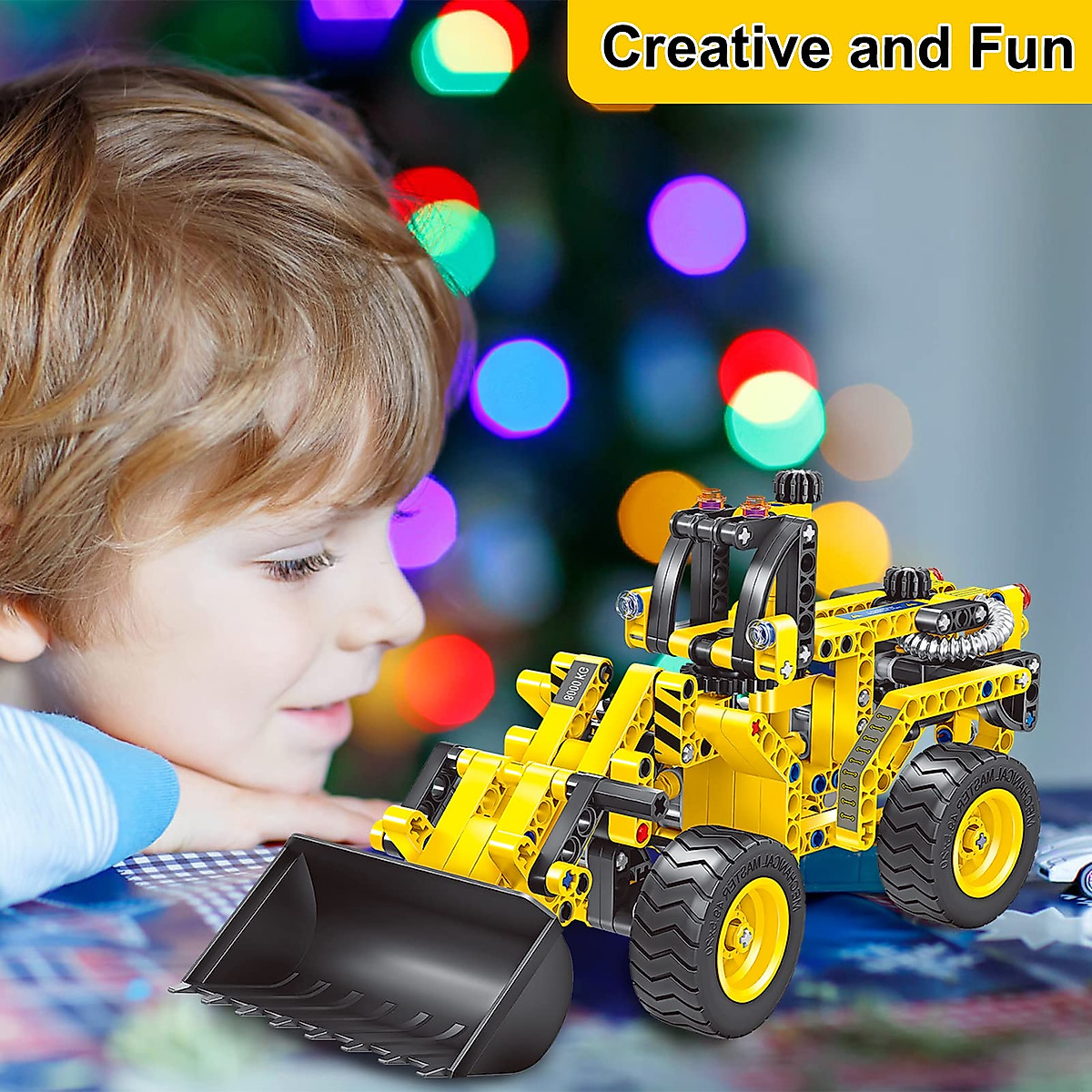 GILI Building Toys for Kids Ages 8-12(Bulldozer & Tank), Stem Toys for 7+ Year Old Boys Girls, Construction Engineering Set for 6, 9, 10yr Kids Christmas Birthday, Best Educational STEM Learning Kits