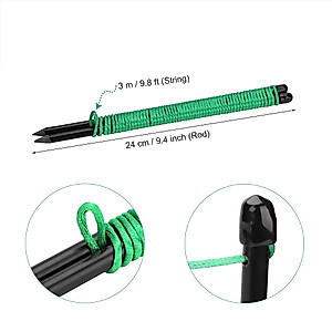 Dioche Golf Alignment Sticks, Outdoor Solid Fibreglass Golf Training Aid Golf Putting String Line Improve Golf Skills for Golf Beginners, Professional Players