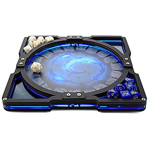 C4Labs 10″ x 10″ Party Dice Tray – Printed Enchanted Well (Rolling Surface - Vegan Leather)