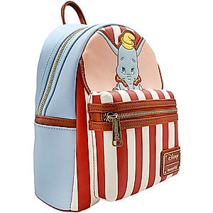 LOUNGEFLY X DISNEY Dumbo Stripe Star of The Show Mini Backpack