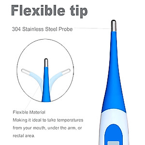 BESTWYA Oral Thermometer, Digital Thermometer for Fever (A, Pack of 4)