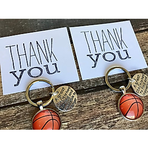 Harper Olivia PACK OF 3 Basketball Coach Appreciation KeyChain with Gift Packaging for your Coach gifts for Basketball coach multipack team gift! Great for multiple coaches for basketball player