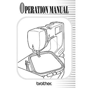 Instruction Manual for Brother PE 400D Embroidery Machine