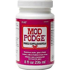 Mod Podge Waterbase Sealer, Glue and Finish (8-Ounce), CS11211 Sparkle