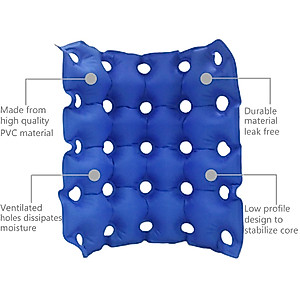 Wheelchair Cushion for Pressure Sores, Inflatable Pressure Sores Cushions for Pressure Relief, Bed Sore Air Cushions for Butt Recliner, Pressure Sore Cushions for Sitting in Recliner