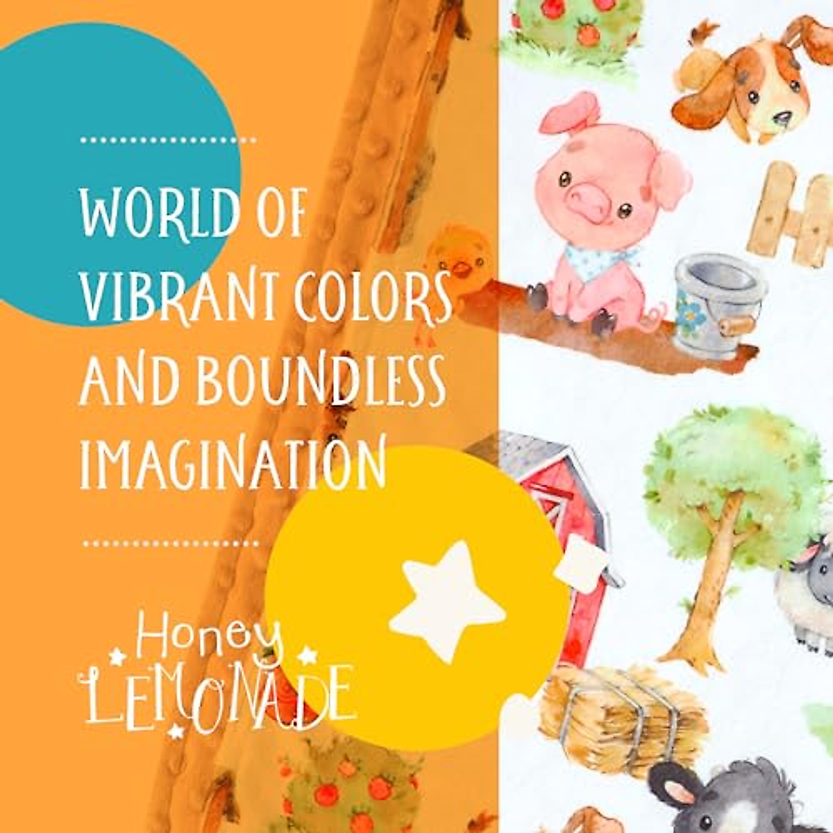 Honey Lemonade - Premium Soft Plush Lightweight Minky Dot Toddler Baby Blanket for Newborn 30"x40" - Soft Baby Blanket for Boys and Girls - (Farm Animals Beige) Unisex