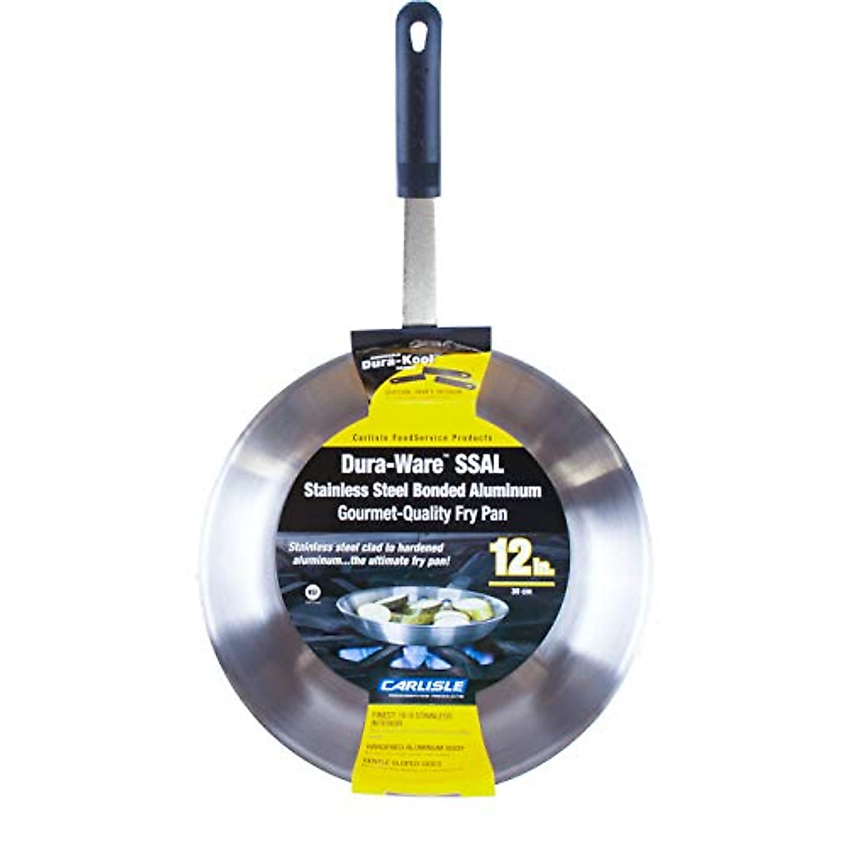 Carlisle FoodService Products 60712RS 12" Stainless Steel SSAL 2000™ Fry Pan