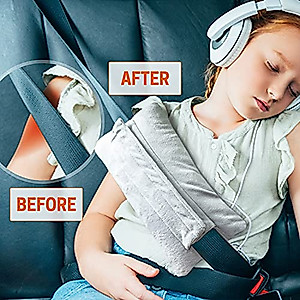 GNEGNI Seat Belt Pillow for Kids, Car Seat Travel Pillow to Protect Head Neck and Shoulder, Patient Care Surgery Recovery Support Cushion Pad, Seat Belt Cushions Pads Protectors for Child Adults