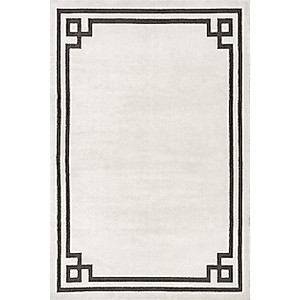 nuLOOM Imani Border Area Rug, 9x12, Beige