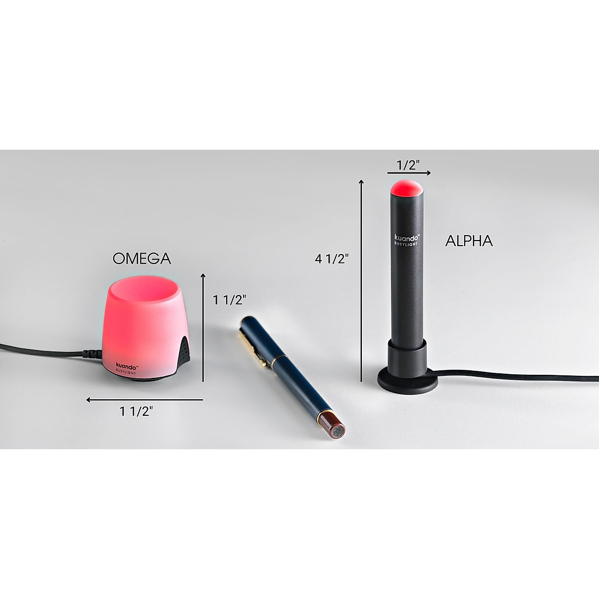 Kuando Busylight UC Alpha (15306) - Presence Light and Ringer - Do not Disturb Light - Free Busylight Software for Most UC Platforms and Softphones