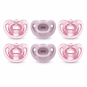 NUK Comfy Pacifiers, 6-18 Months, 6 Count