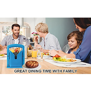 Bagel Slicer, Perfect for Bagels, Bagel Cutter Stainless Steel, Blue