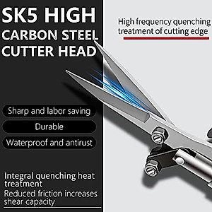 HLIGHT Portable Pointed Fruit Shears Picking Fruit Shears Cut Bud Pepper Pruning Gardening Cutter Household Garden Utility Tools,Blue