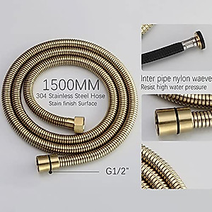 ifgswopq Hand Held Toilet Bidet Sprayer Brushed Gold Stainless Steel Douche Kit Faucet Washer Cleaning (Color : E) (D)