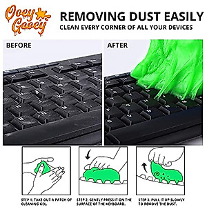 Scented Car Cleaning Gel for Detailing - Pack of 4 Biodegradable Slime for Cleaning Car Interior - Perfect Keyboard Cleaner Gel to Make Your Car Shine - Auto Interior Cleaner (5.6oz/pcs)