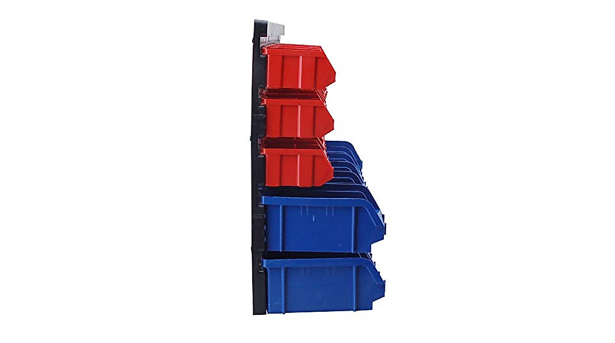 STEEL CORE 30 Bin Wall Mount Parts Rack - Organize Easily