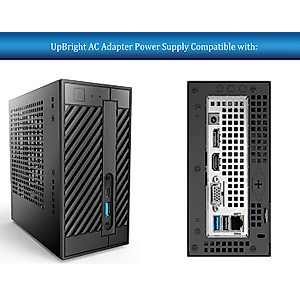 UpBright 19VDC AC Adapter Compatible with ASRock DeskMini 110 110W A300W A300/B/BB/BOX/JP X300 X300W 310 310W H470/B/BB/BOX/JP H470W Desk Mini Desktop Ryzen 120W 19V Power Supply Cord Cable Charger