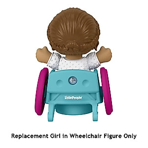 Replacement Part for Fisher-Price Little People Playset - Replacement Female Girl in Wheelchair Dressed for a Party ~ Inspired by Barbie You Can Be Anything