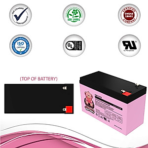 Charity Battery CB1270 Razor 12 Volt 7Ah Electric Scooter Replacement Batteries High Performance - Set of 2 (Replaces 6-DW-7)