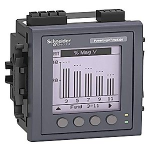 Schneider Electric Power Meter, 120/480VAC, 125/250VDC Input Voltage, 3 Phase, 1, 5 Amps, Accuracy: ±0.50%