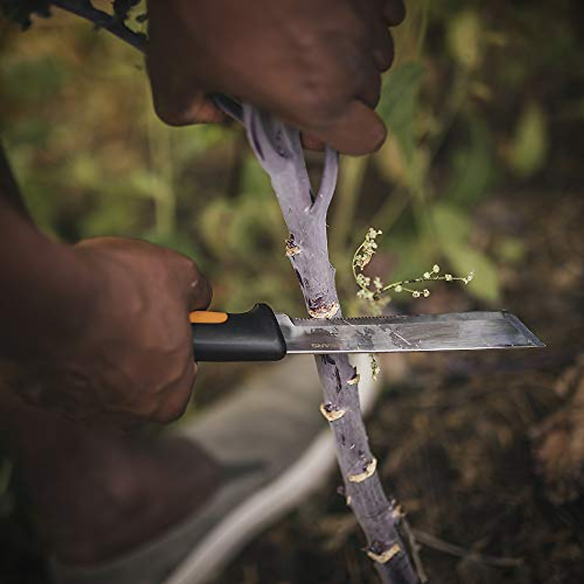 Fiskars 340150-1001 Food Gardening Harvesting Knife, Black/Orange