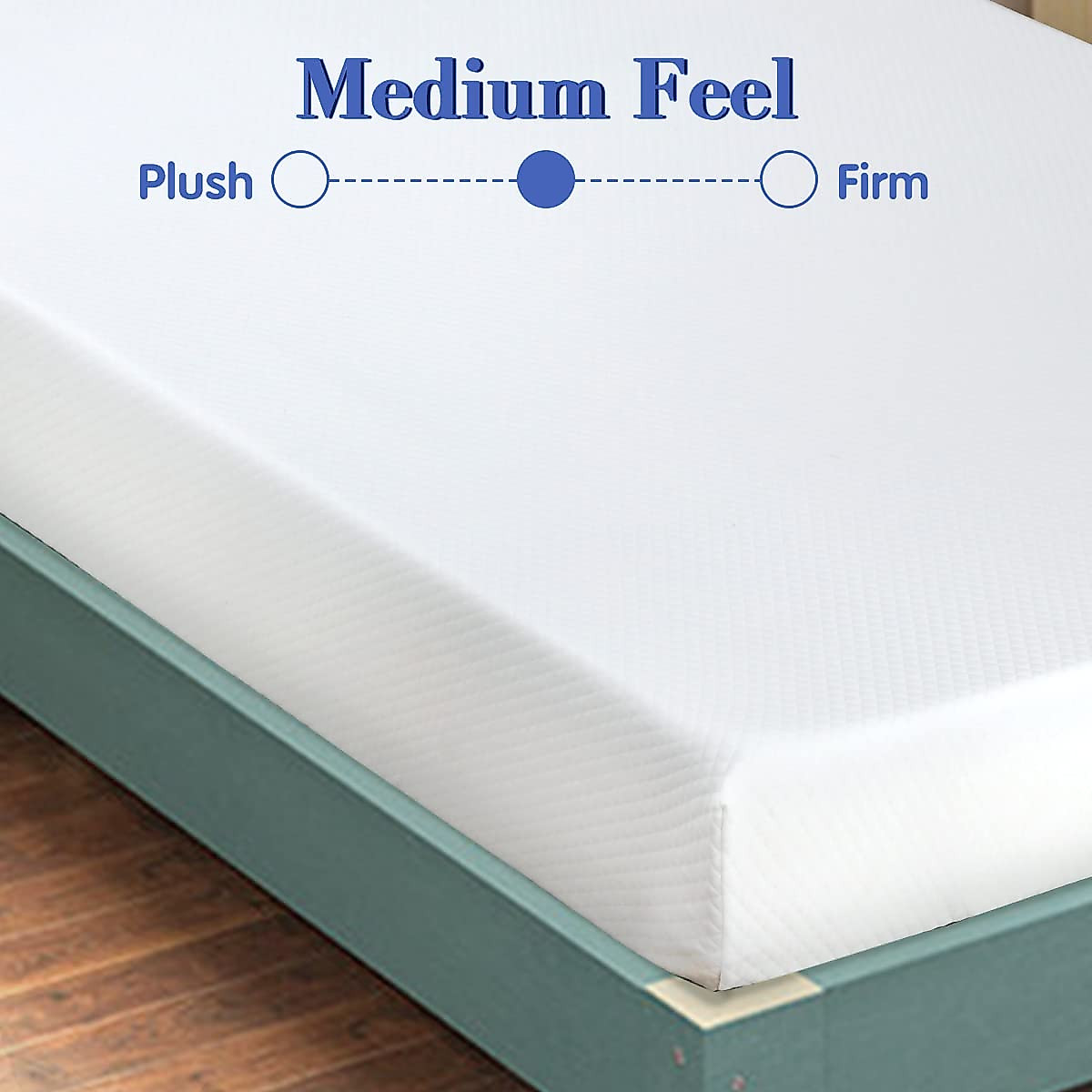 Queen Mattress, 6 Inch Gel Memory Foam Mattress for Cool Sleep & Pressure Relief, Medium Firm RV Daybed Mattress for Kid Adults, Bed-in-a-Box, CertiPUR-US Certified