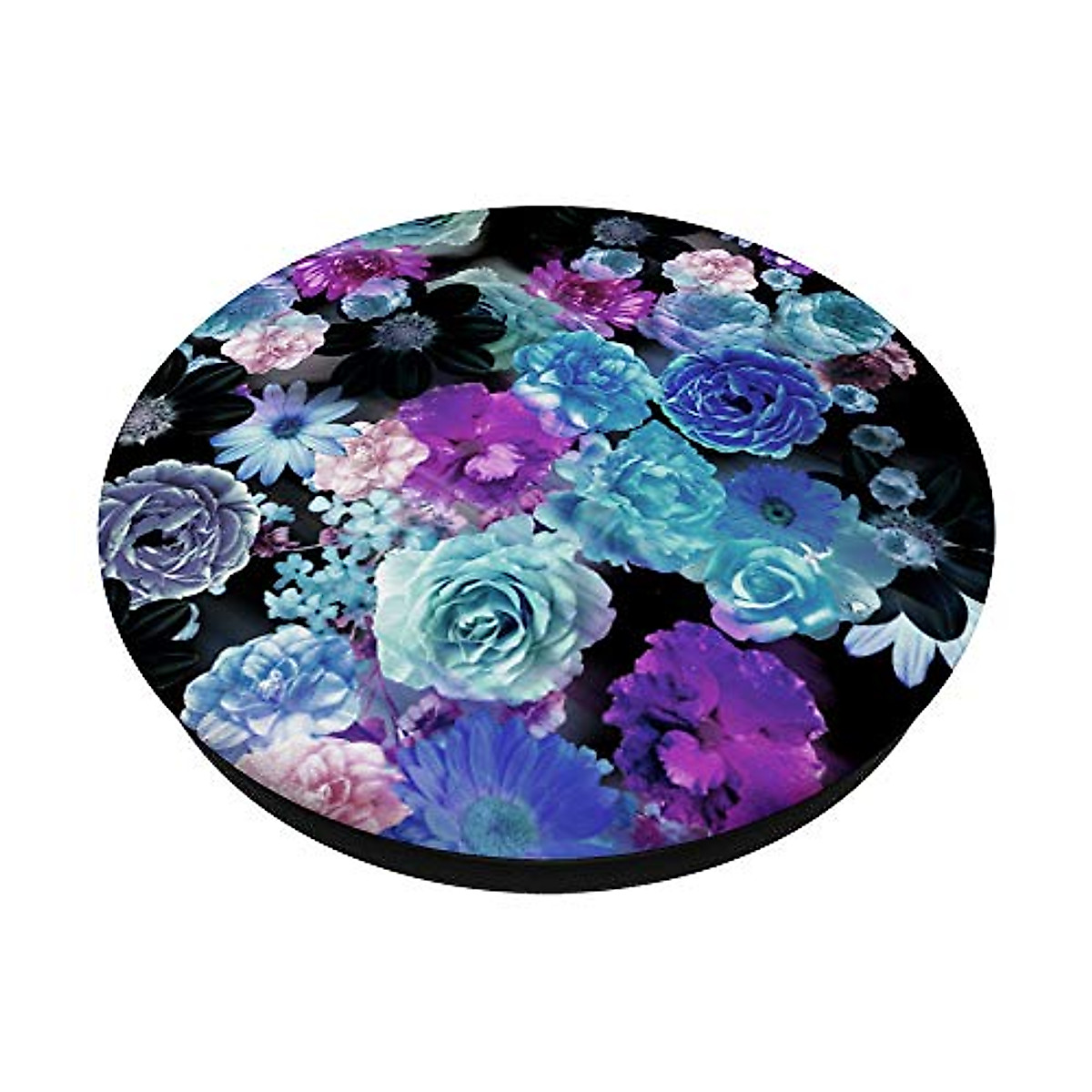 Vintage Floral Purple and Blue Flowers Phone Popper PopSockets Swappable PopGrip