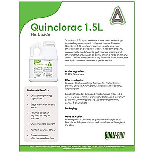 Quinclorac 1.5 L -(1/2 gal.) Compare to Drive XLR8- Kills Crabgrass