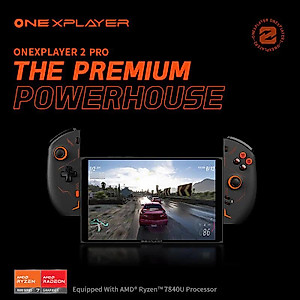 Oushedi ONEXPLAYER 2 Pro AMD R7-7840U PC Game Console Removable Handle 5 in 1 Laptop Tablet 8.4 Inch 2.5K IPS Screen Windows11 Computer (32G+2TB, Ore Black)