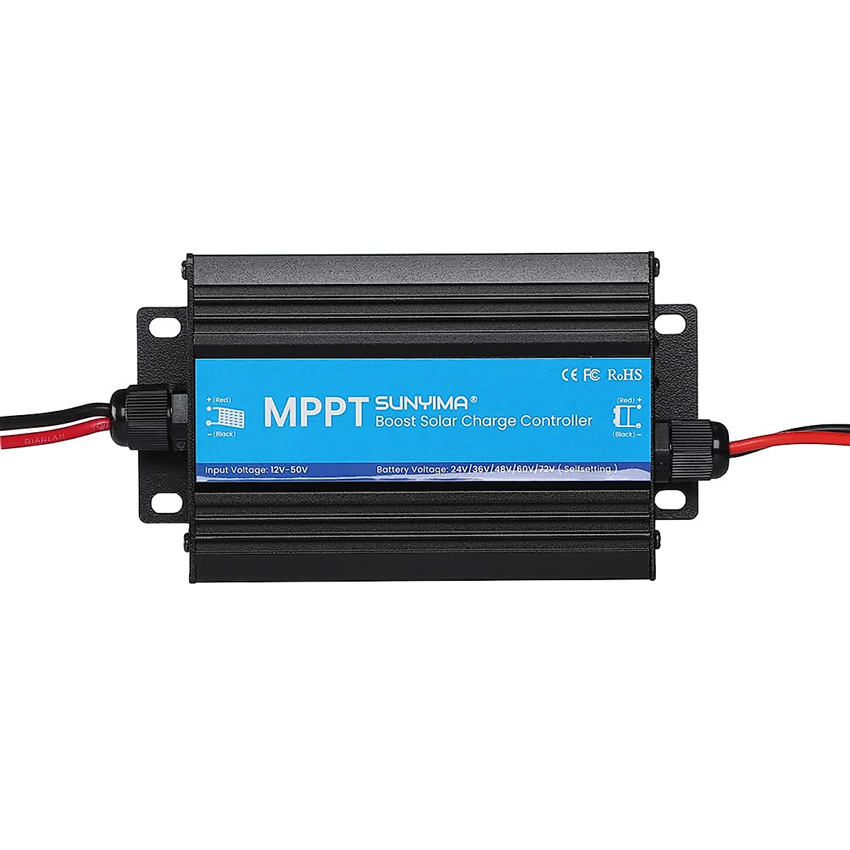 SUNYIMA MPPT Controller 300W 24V/36V/48V/60V/72V Solar Boost Charge Controller Electric Car Electric Vehicle Charging Voltage Regulator