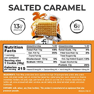 Power Crunch Protein Wafer Bars, High Protein Snacks with Delicious Taste, Salted Caramel, 1.4 Ounce (12 Count)