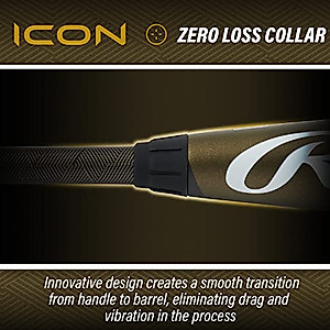 Rawlings | ICON Baseball Bat | 2023 | BBBCOR | -3 | 33", 2024 | Gold