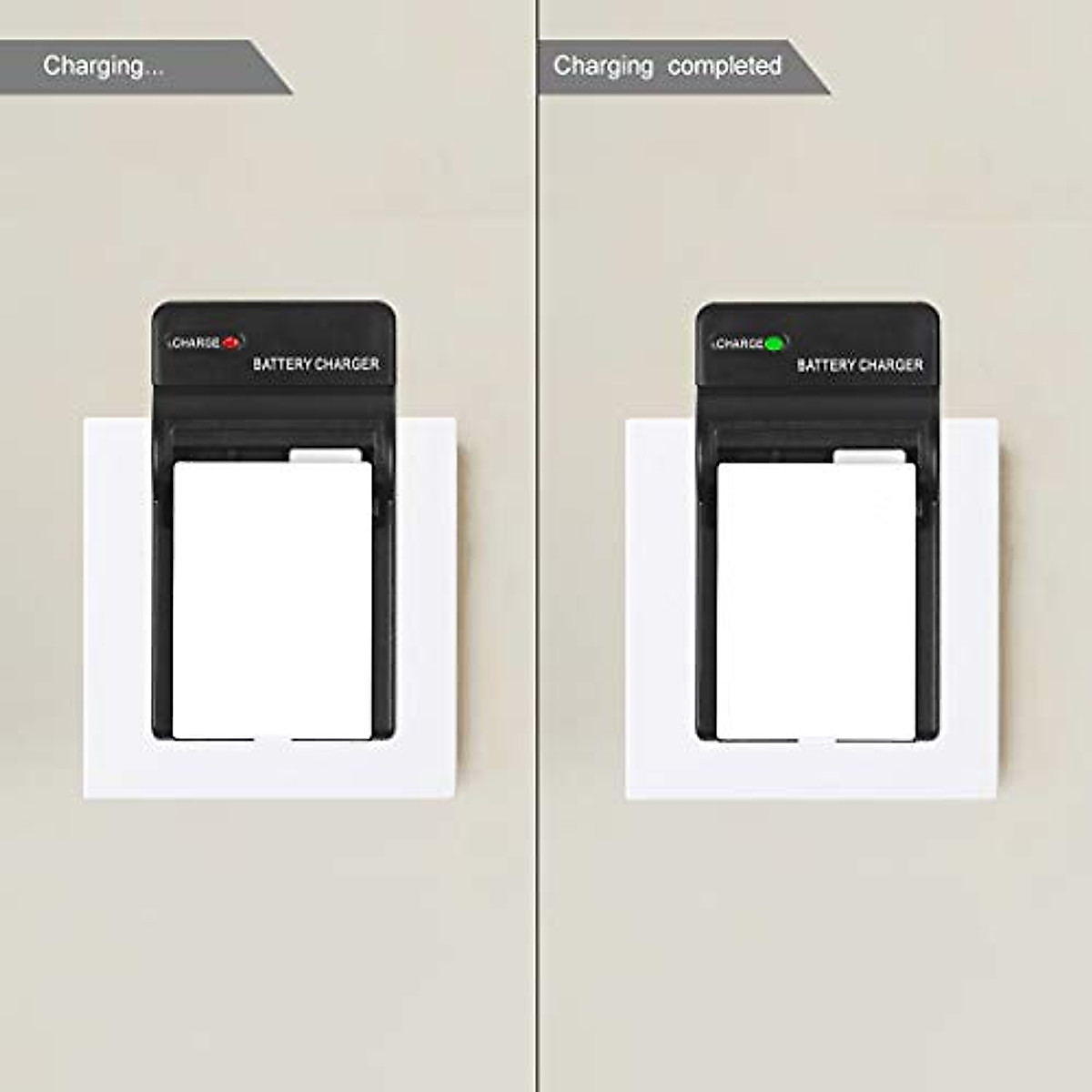 LP-E8 Battery Charger for Canon LC-E8, LC-E8C, LC-E8E, Canon EOS Rebel T2i, T3i, T4i, T5i, 550D, 600D, 650D, 700D, Kiss X4, X5, X6i, X7i Cameras & More (Not for T2 T3 T4 T5)