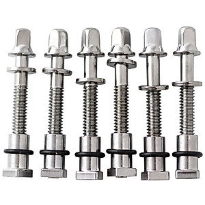 Pintech Percussion TR-6PK 6 Tension Rods, Lug Nuts & O-Rings