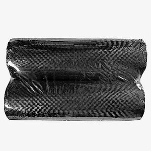 WISPAK Vacuum Sealer Bags food grade BPA free vac seal - 2 pack Rolls (11x50, Black/Clear)