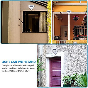 balacoo LED Solar Induction Light Human Body Inductive Wall Street Lamp Outdoor Security Landscape Lantern for Patio Stairs Garden Pathway Home Light