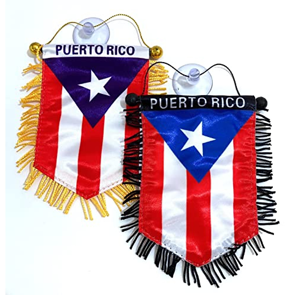 Puerto RICO Mini Rearview Mirror Mini Flag,Nuestra Hermosa Bandera