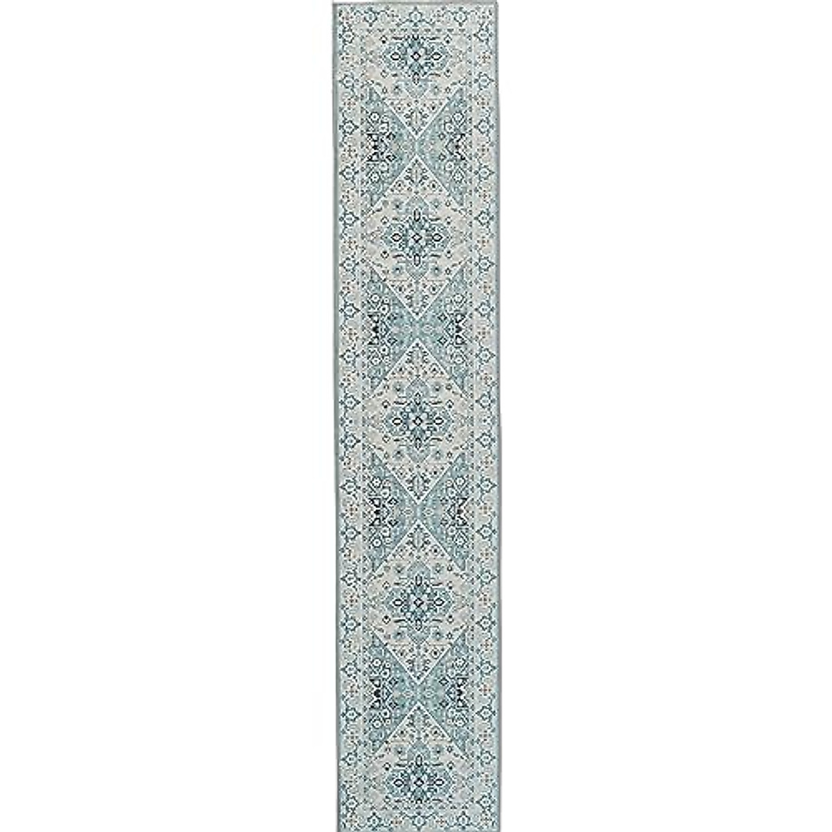 Runner Rug for Hallways Kitchen 2x10,Non Slip Washable Vintage Farmhouse Distressed Laundry Rug Runner with Rubber Backing Shaggy Soft Carpet Runner for Hallways,Entryway,Kitchen,Bedroom,Bathroom