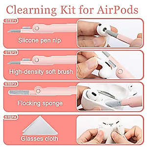 walrfid Laptop Keyboard Earbud Screen Cleaner Sprayer Kit for Airpods Pro MacBook iPad iPhone iPod, Electronics Airpod Cleaning Pen Brush Tool for PC TV Phone Computer - 5ml Screens Cleaners Spray